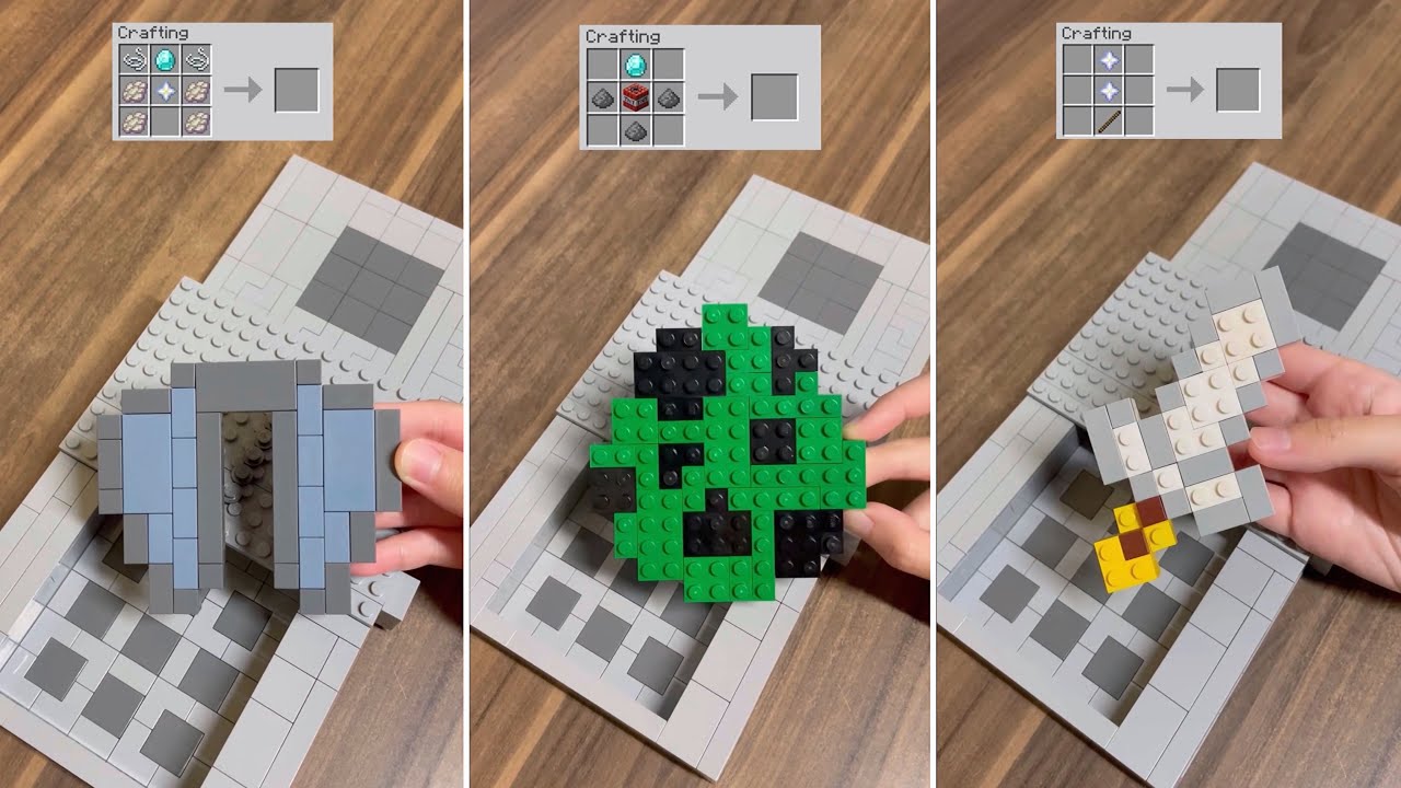 Crafting Minecraft Impossible items BUT Lego! | Part 3 - YouTube