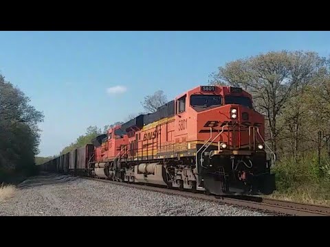 BNSF 5801, 9154, 5752, SB - YouTube