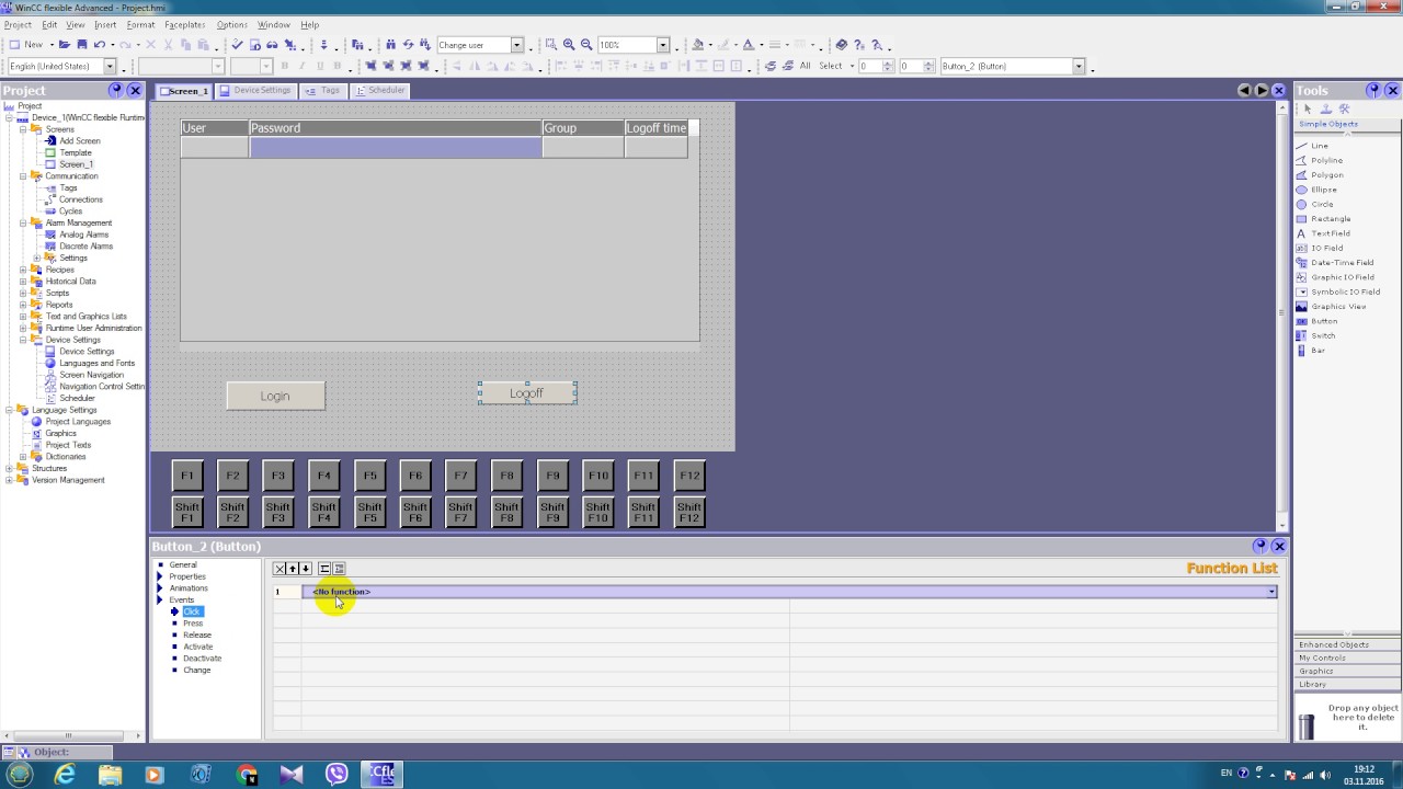 User administration in WinCC Flexible - YouTube