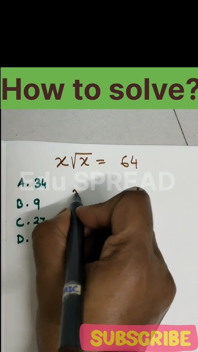 How to Solve ? | Edu SPREAD |Math tricks | - YouTube