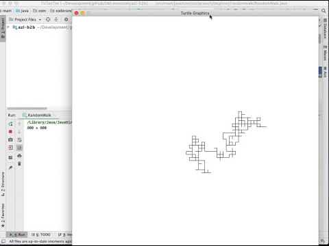 Turtle graphics - RandomWalk Demo (with audio) - YouTube