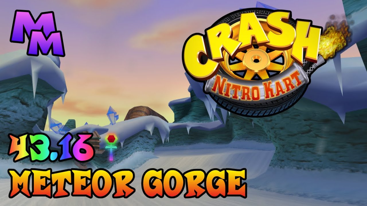 Crash Nitro Kart (PS2) - Meteor Gorge Relic Race - 43.16 [PB] - YouTube