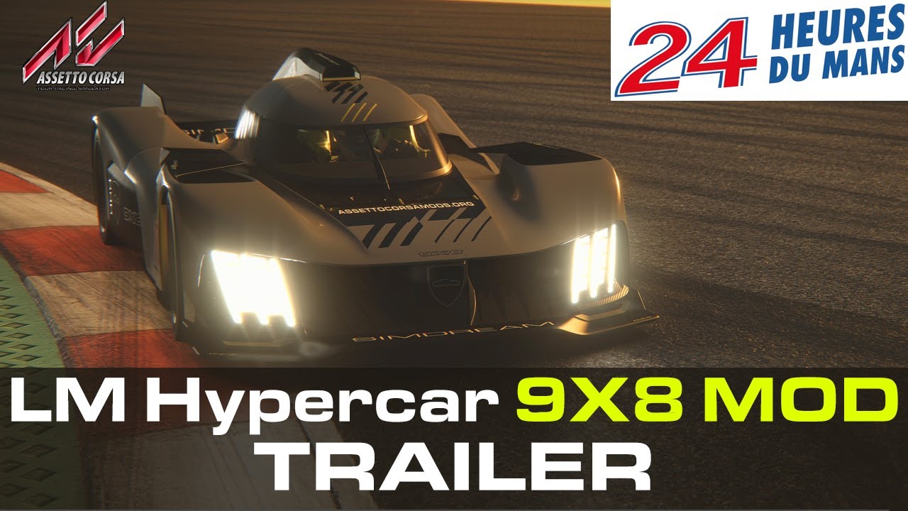 Sim Dream Development Assetto Corsa LM Hypercar 9x8 Mod Trailer - YouTube