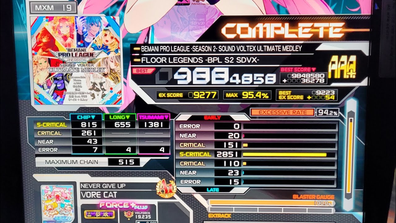 [sdvx] BEMANI PRO LEAGUE -SEASON 2- SOUND VOLTEX ULTIMATE MEDLEY mxm19 ...
