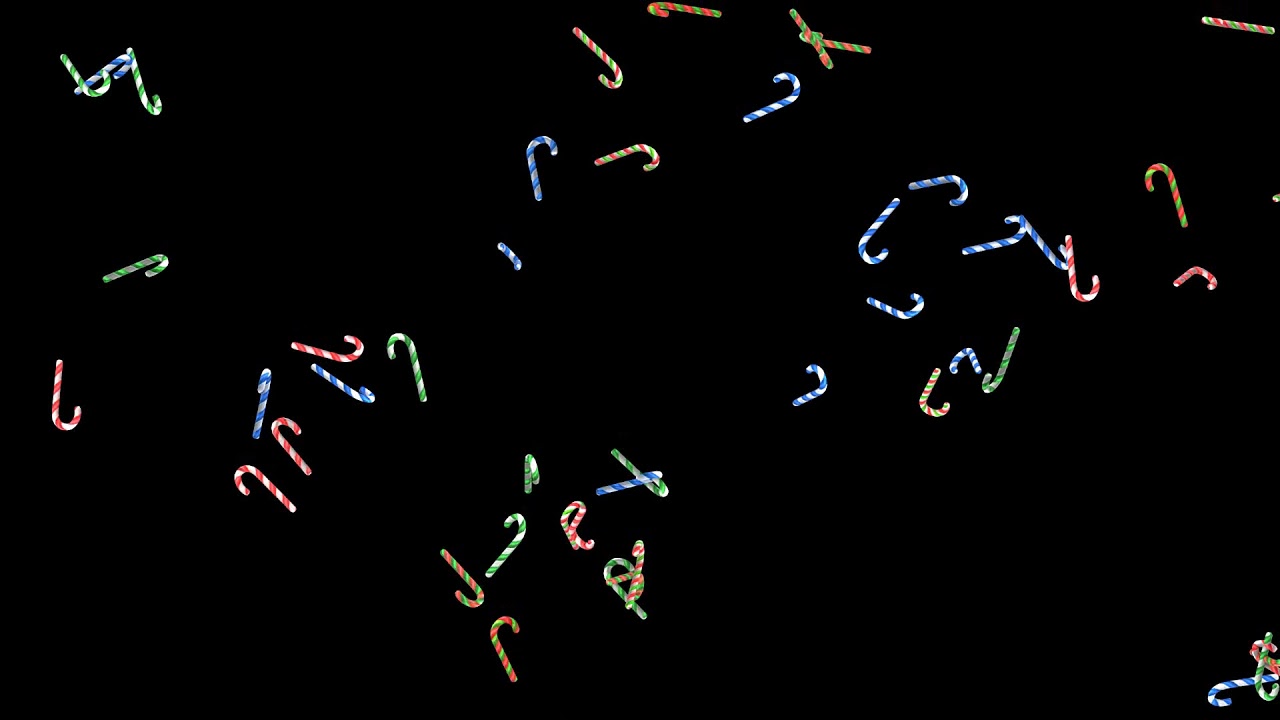 Falling Christmas Candy Cane Mixed HD Animation - YouTube
