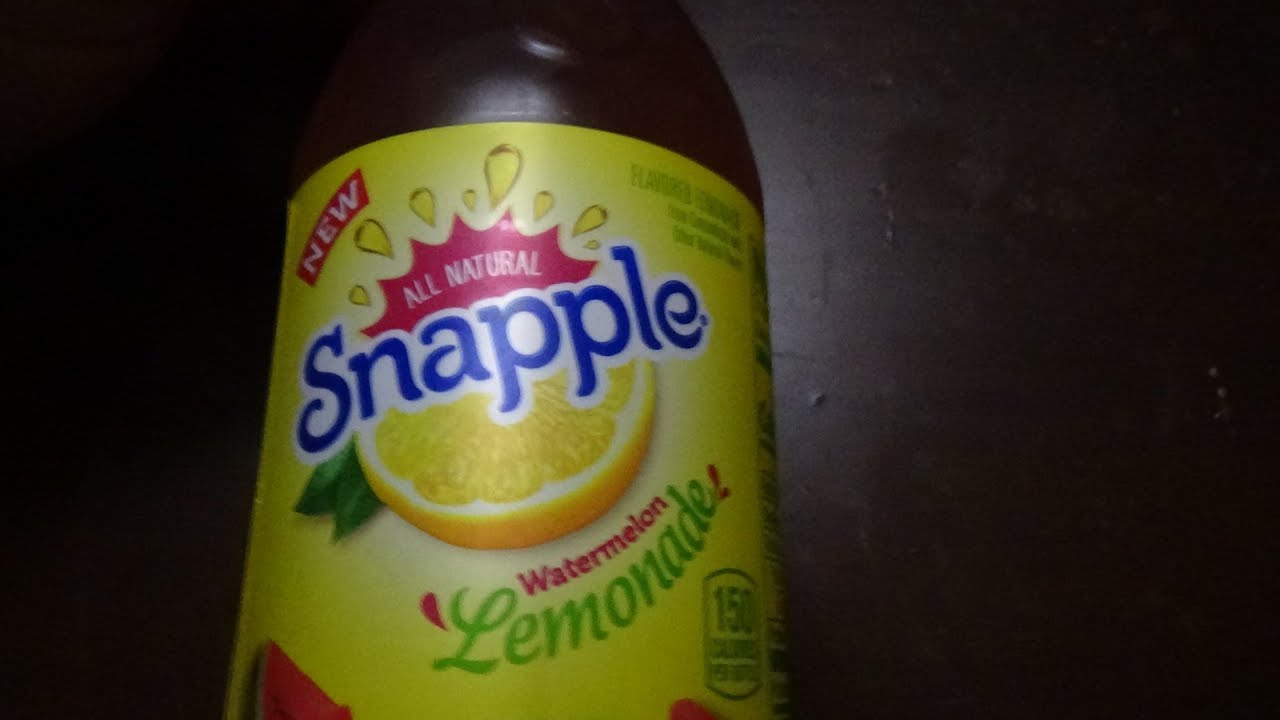 Snapple Watermelon Lemonade Review - YouTube