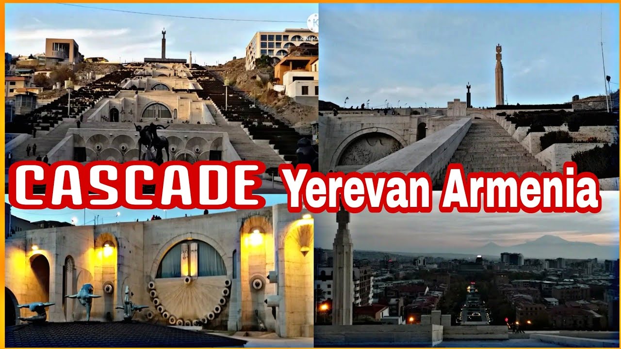 Climbing the 572 steps CASCADE Yerevan Armenia - YouTube