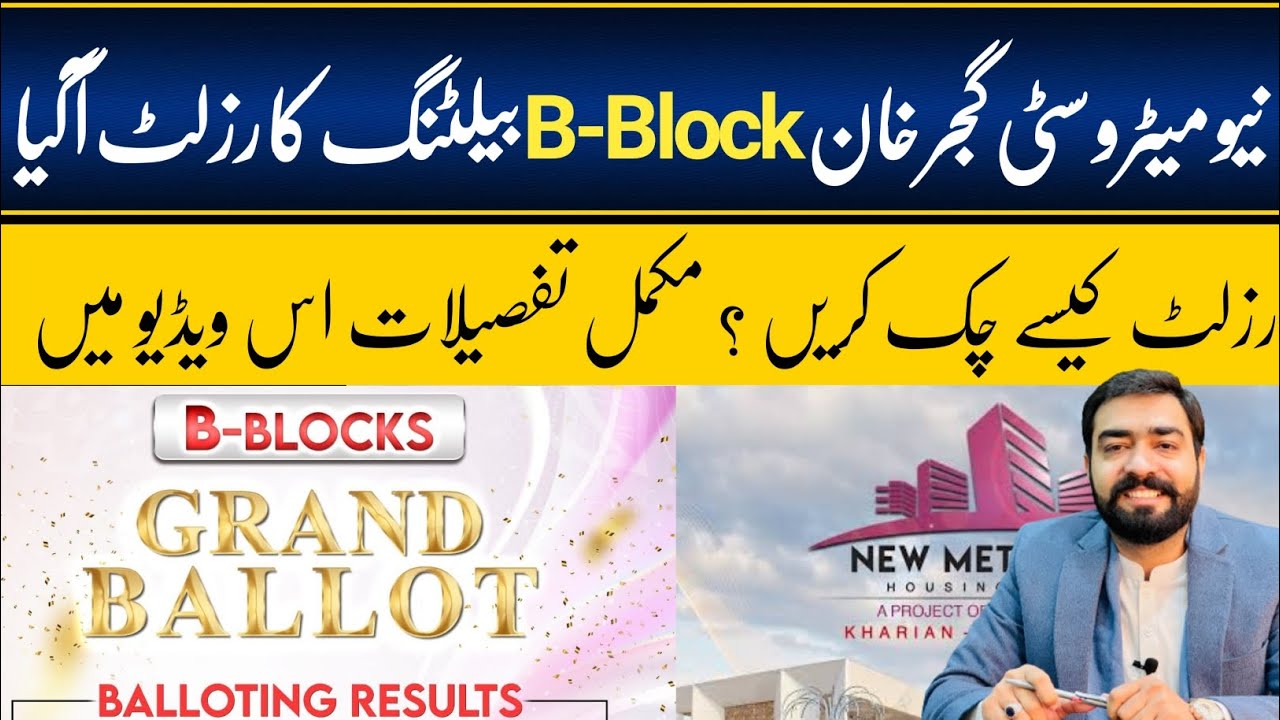 New Metro City Gujjar Khan B-Block Balloting Results Are Now Available ...