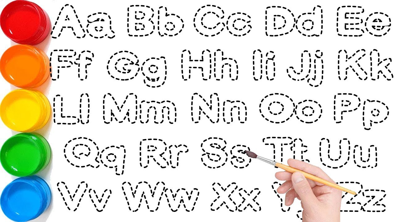 Alphabet Drawing A to Z | Capital and Small Letters for Kids | Easy ...