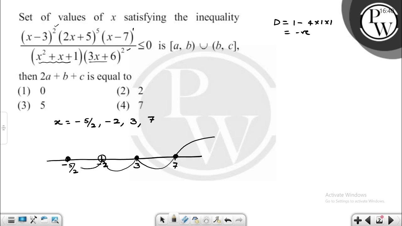 set-of-values-of-x-satisfying-the-inequality-x-322x-55x-7-x2-x-1