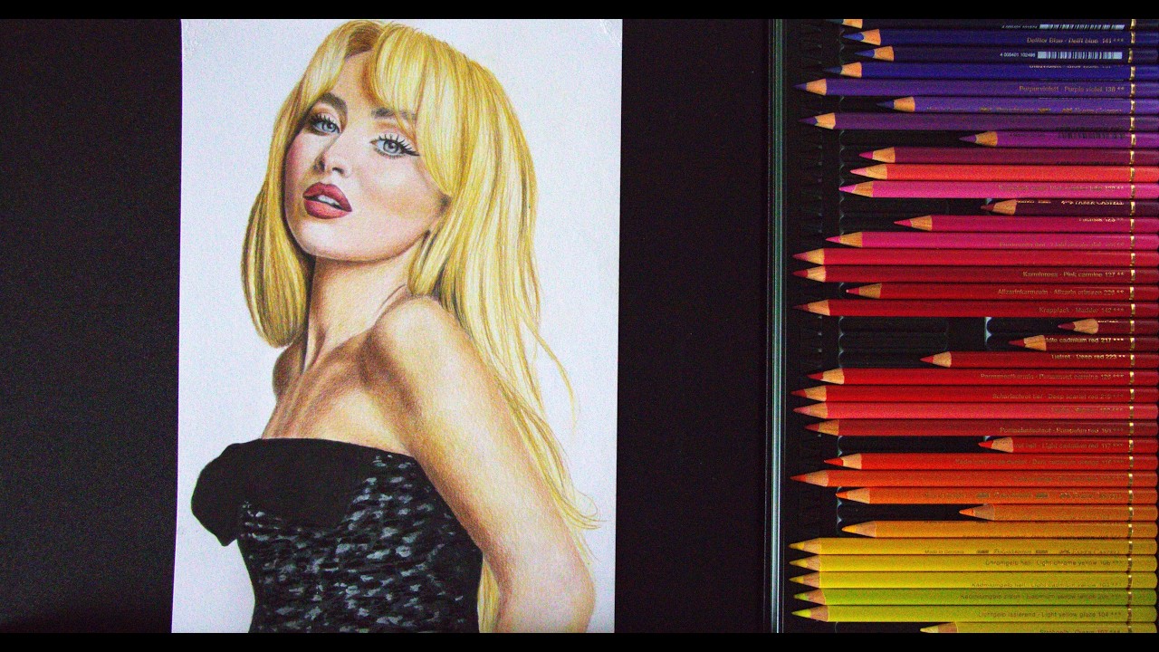 How to draw Sabrina Carpenter - YouTube