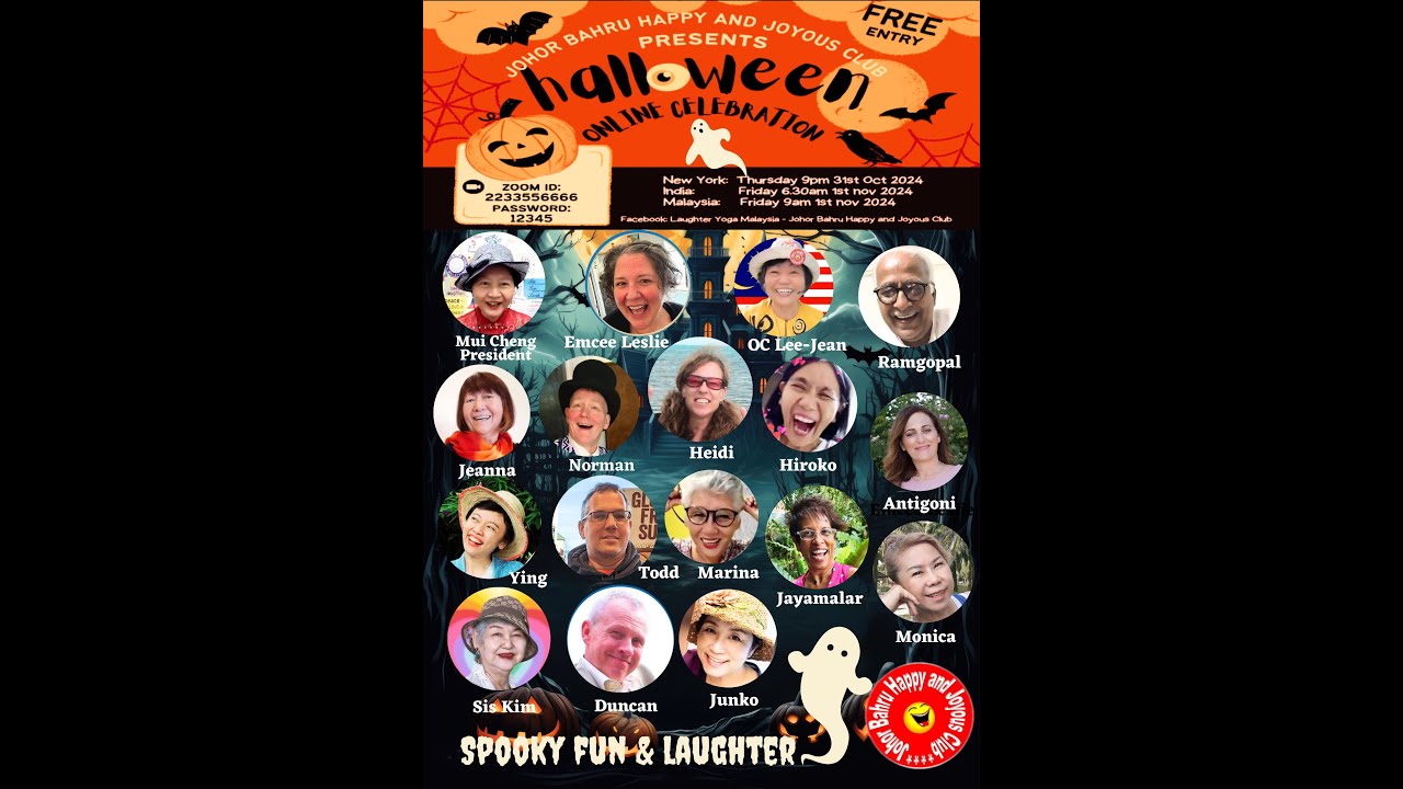 Spooky Fun & Laughter Halloween online celebration organized by Johor ...