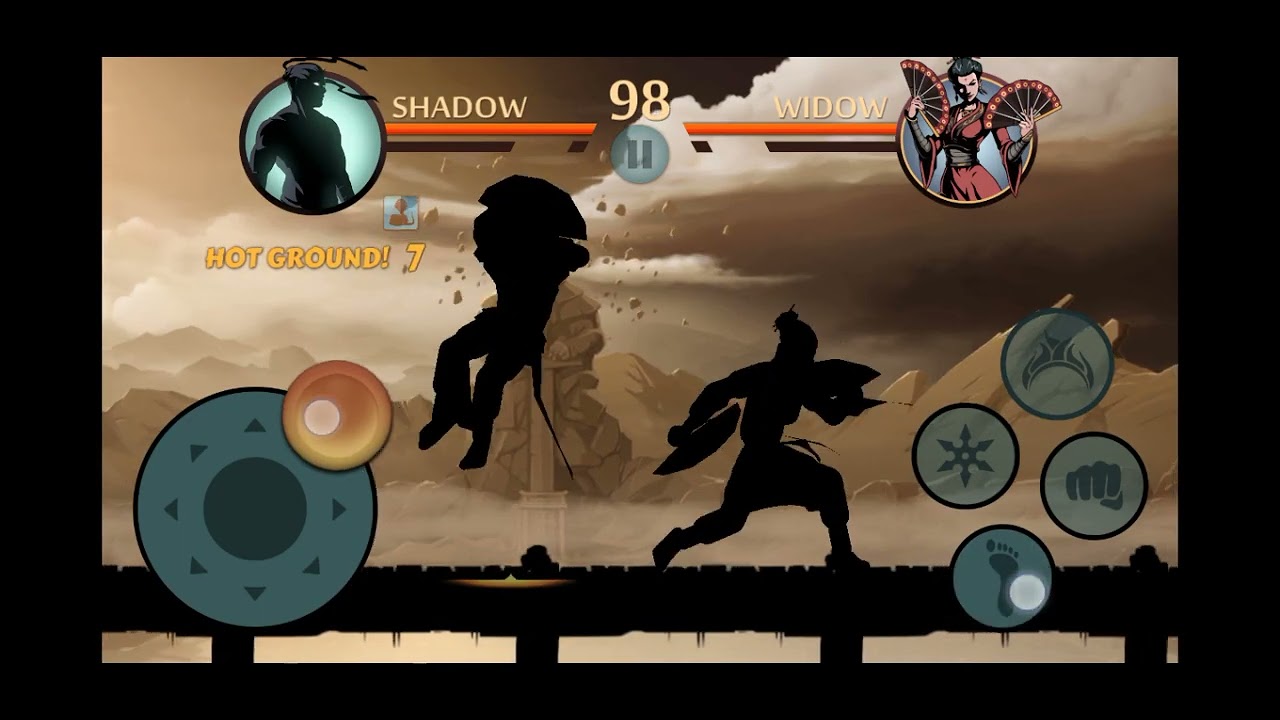 Guide to defeat the Gates of Shadows using Widow's Fans in Shadow Fight ...