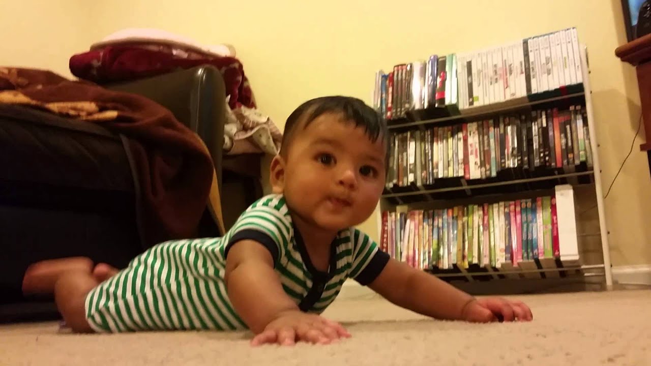 Learning to crawl! - YouTube
