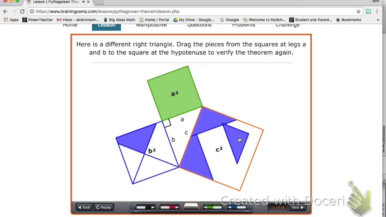 Interactive Pythagorean Theorem - YouTube