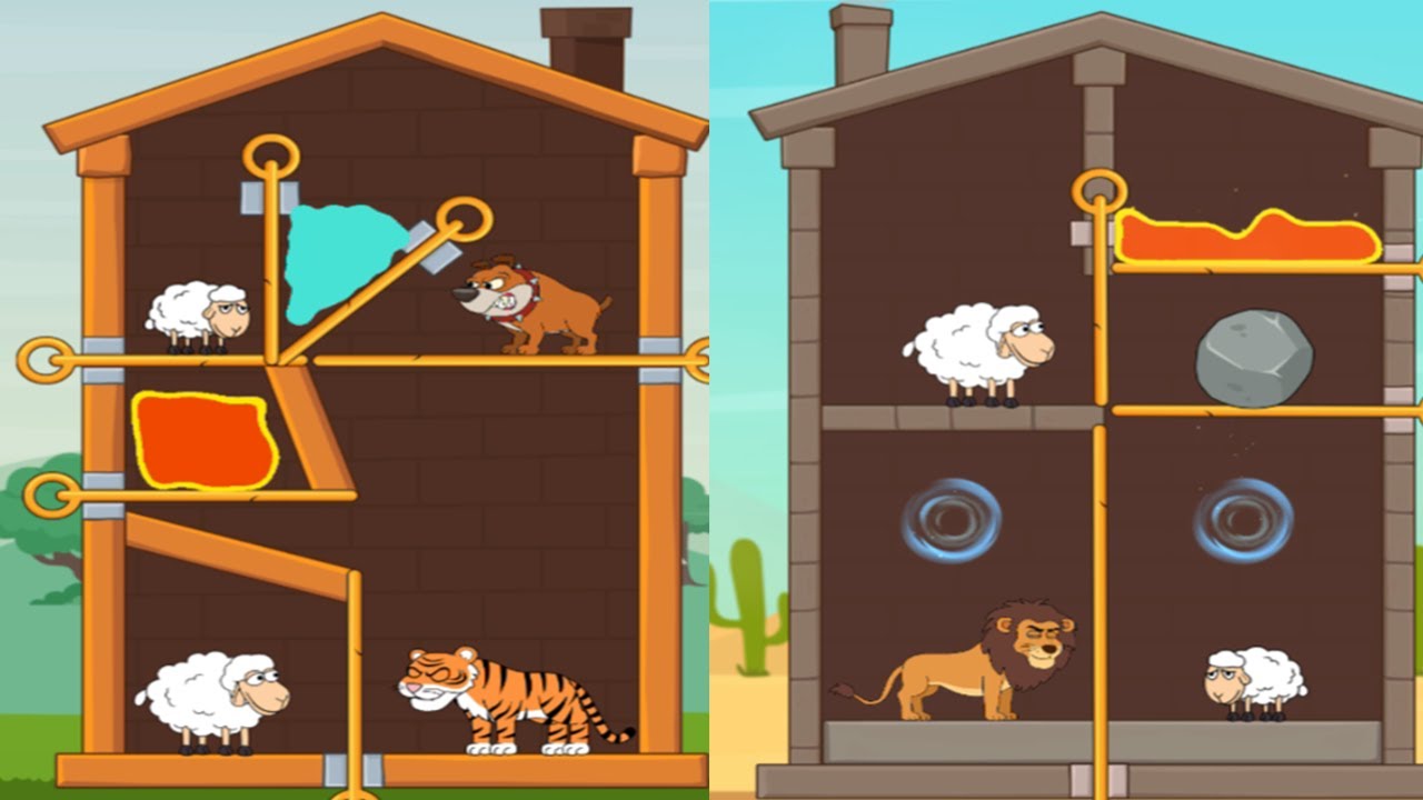 Save the sheep game | rescue sheep pull pin game township puzzle game ...