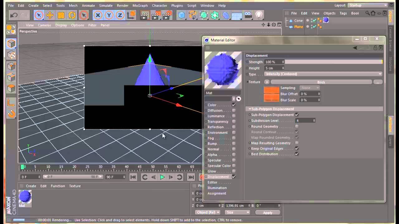 Редактор материалов (material editor) в Cinema 4d - часть 1 - YouTube