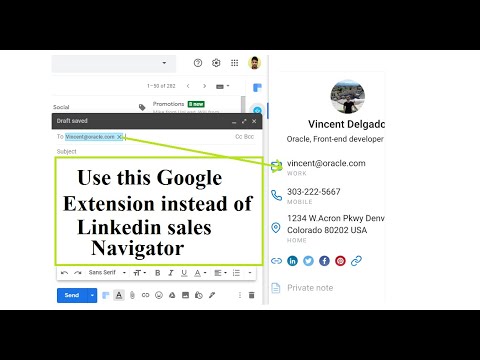 Contacts+ for Gmail..Use this Google extension instead of Linkedin ...