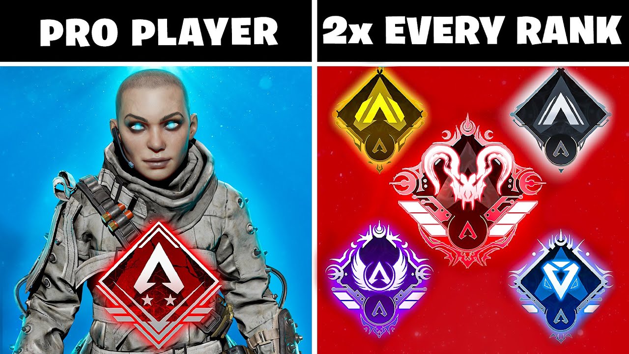 Can a Pro Player 1v2 EVERY RANK in Apex Legends - YouTube