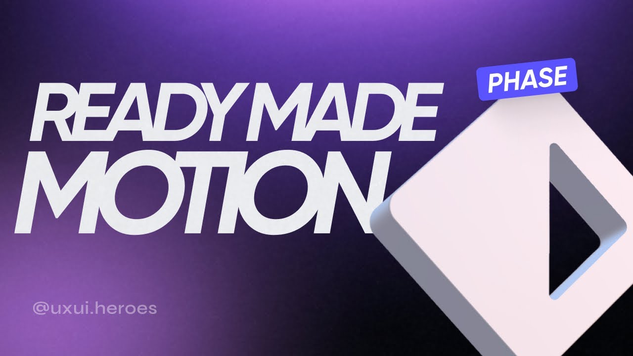 Motion & animation made easy using Phase. #motiondesign #animation # ...