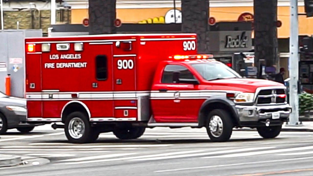 LAFD Rescue 900 Transporting - YouTube