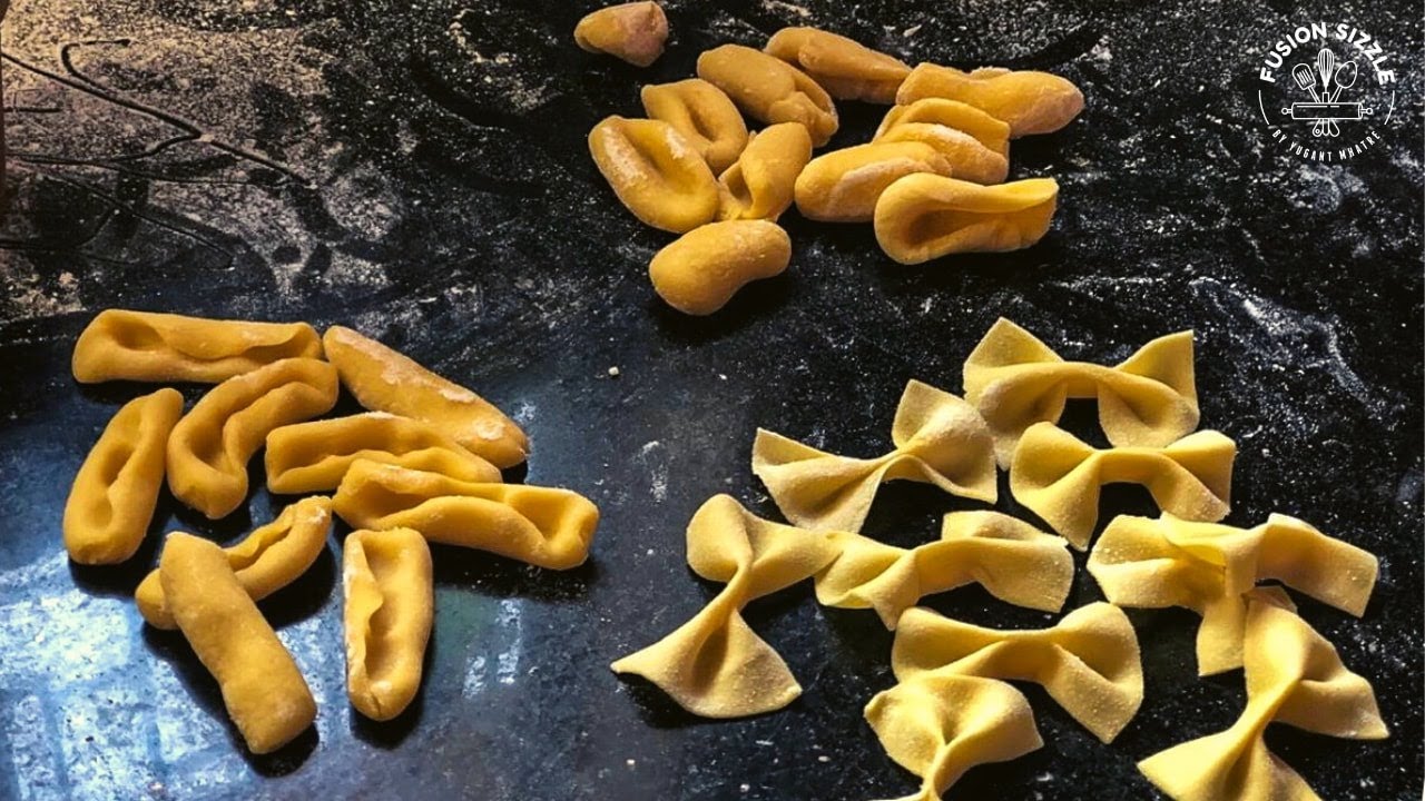 Learn How to make Fresh Homemade Pasta 3 shapes | Simple Ingredients ...