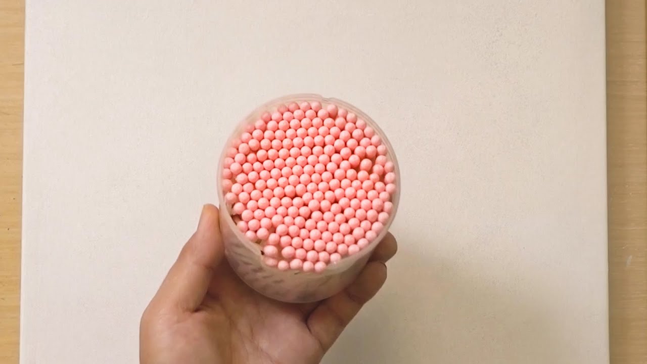 Pink Q-tips Painting Technique / How to draw a Romantic Couple beside ...