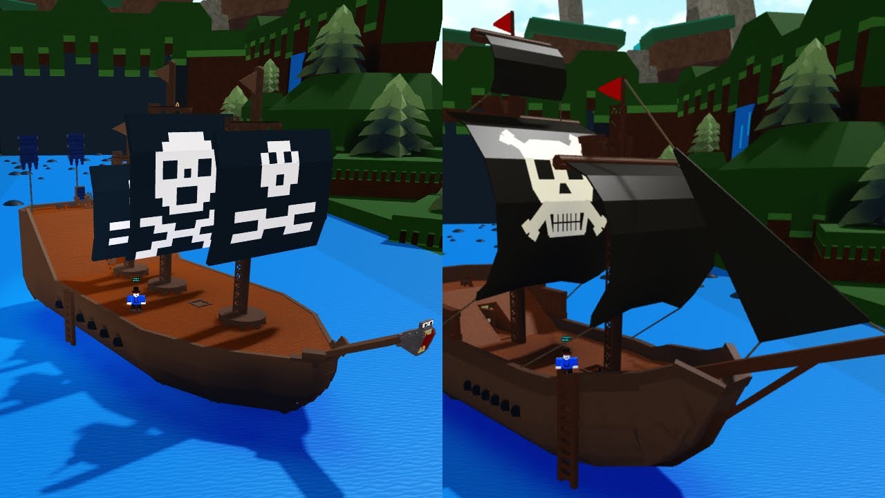 I remade my pirate ship in Build a Boat - YouTube