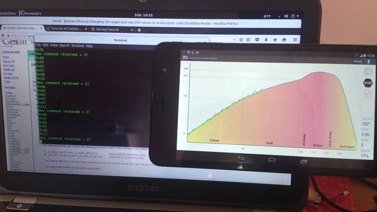 Interfacing Andy Brown's Android Oven Reflow Controller App over USB ...