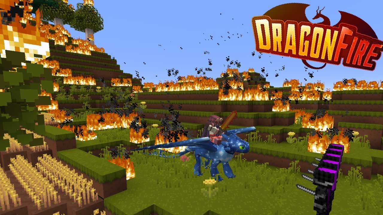 The Shadow Nation are burning down villages?! |Minecraft Dragonfire ...