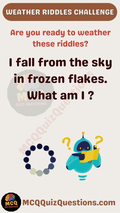 Are you ready to weather these riddles? 💥 Weather RIDDLES Challenge in ...