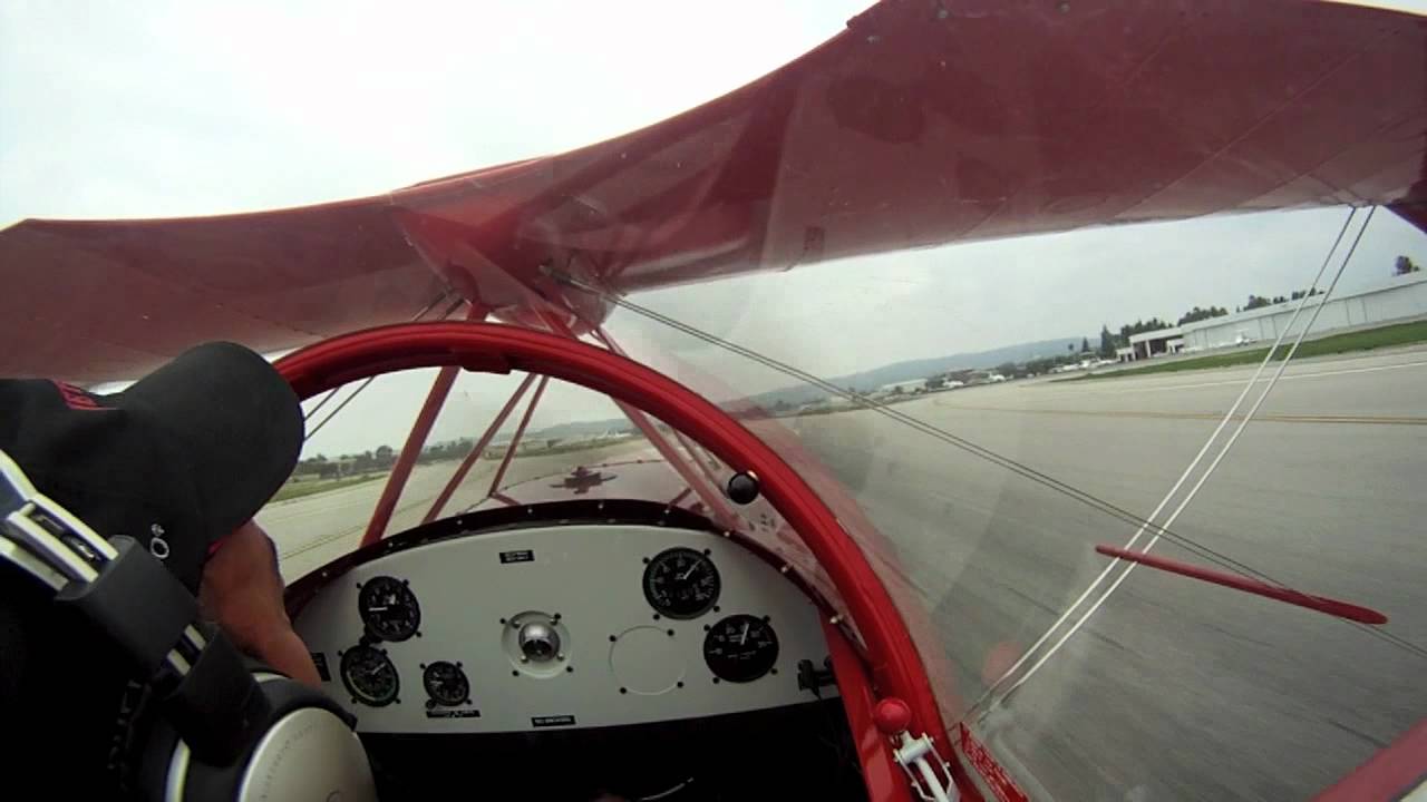 Landing Pitts S2C at Van Nuys airport - YouTube
