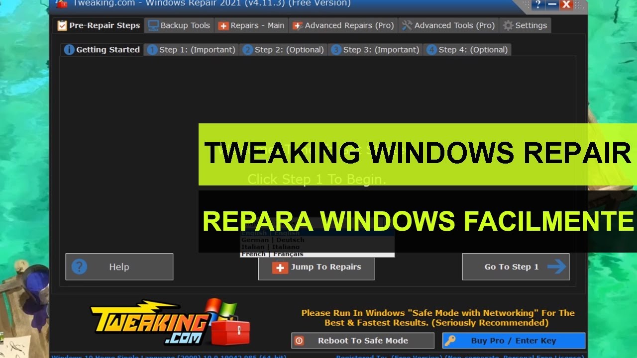 Tweaking Windows Repair El mejor Programa para Reparar Windows ...