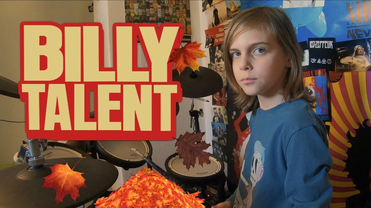 Billy Talent - Fallen Leaves (Drums cover), 8 YO - YouTube
