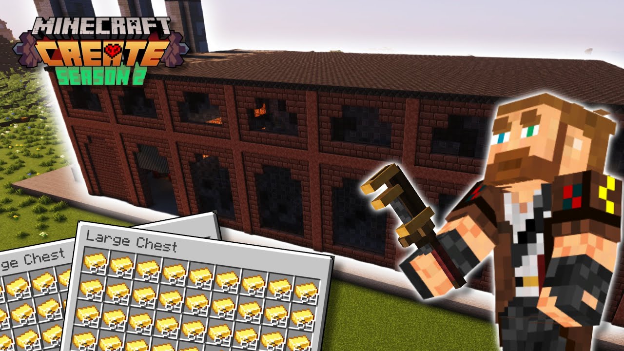 I built an incredible GOLD FARM in Minecraft Create Mod - YouTube