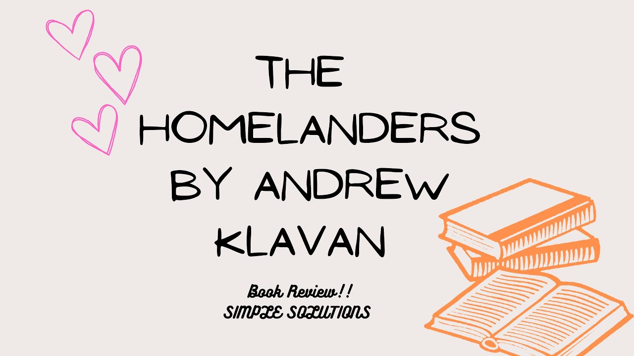 The Homelanders by Andrew Klavan Book Review!! 💖📚 - YouTube