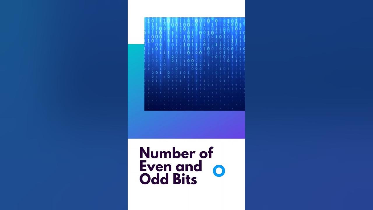 Number Of Even And Odd Bits Leetcode 2595 Algomadeasy Youtube