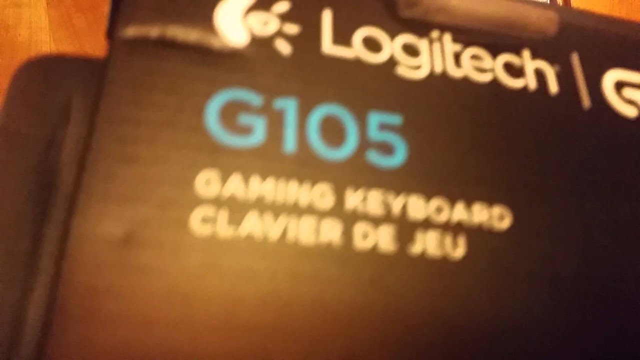 new keyboard Logitech G105 - YouTube