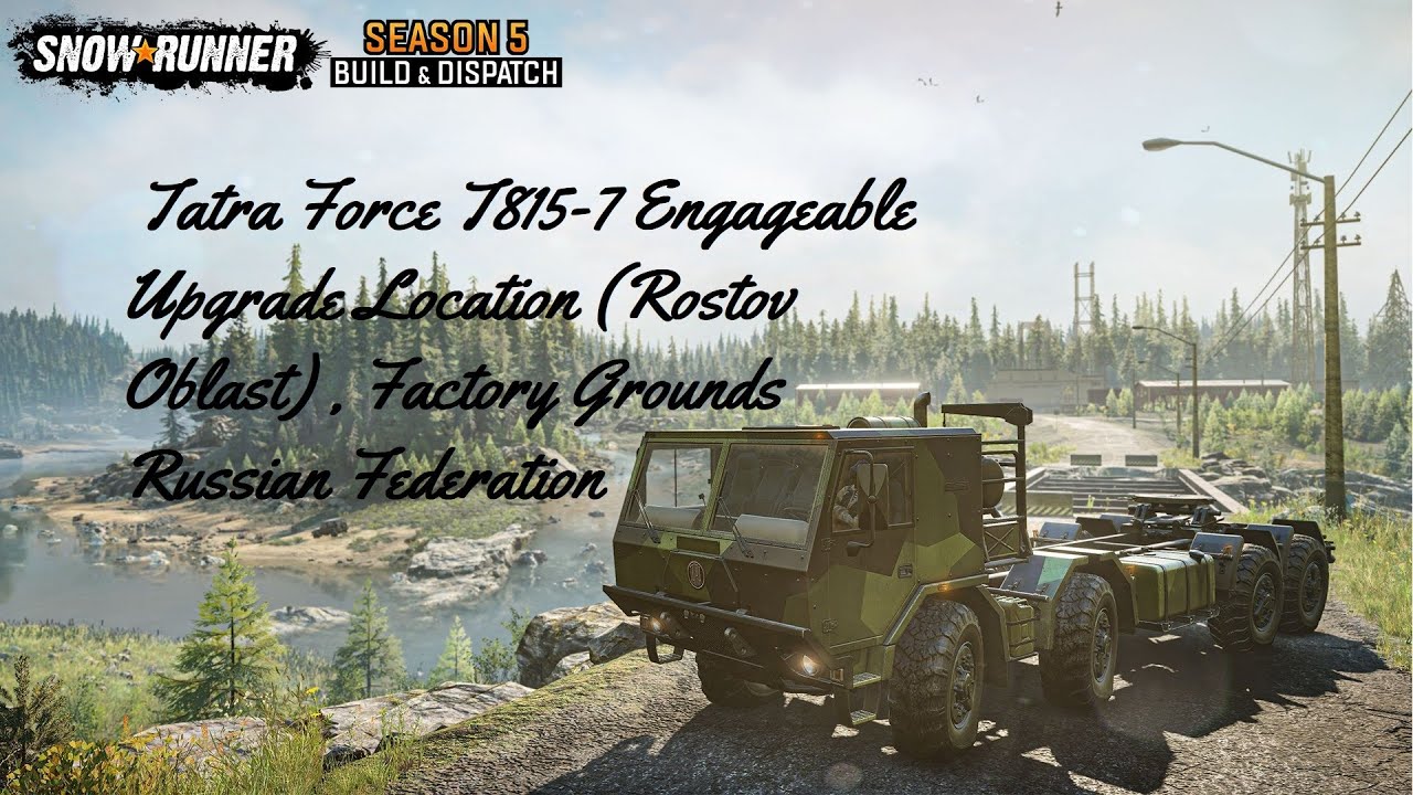 SnowRunner:Tatra Force T815-7 Engageable Upgrade Location (Rostov ...