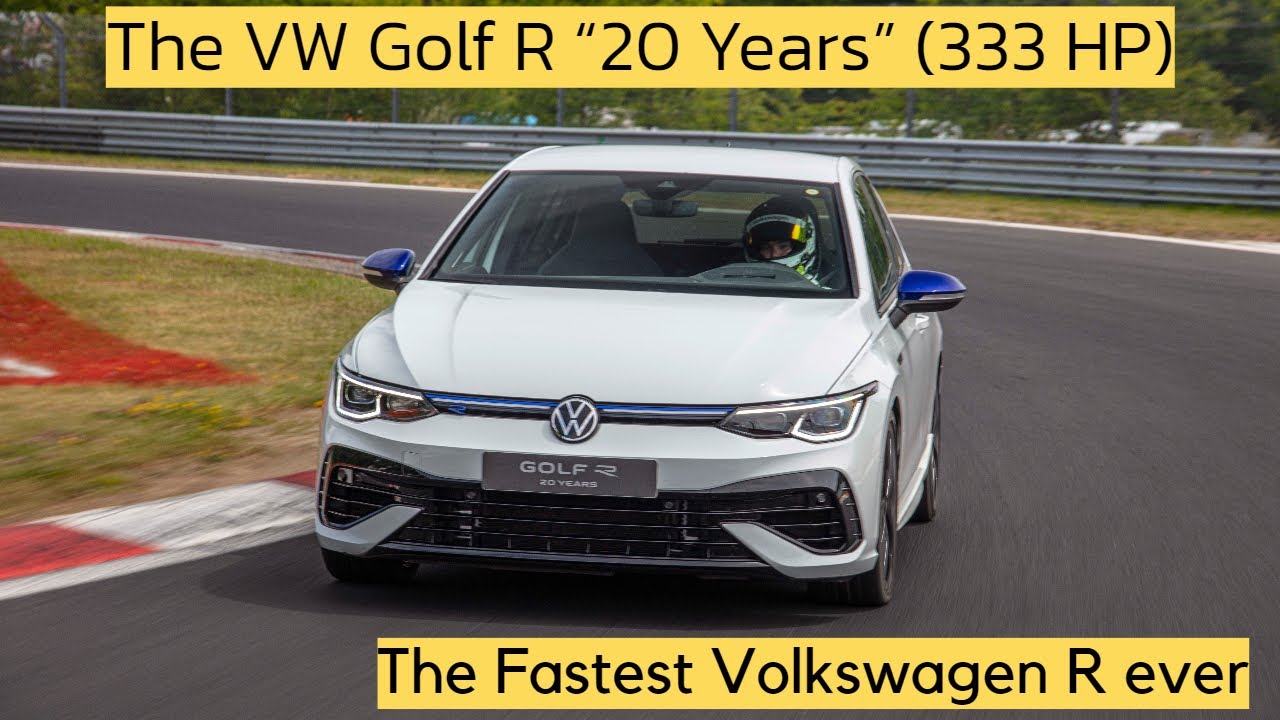 The VW Golf R “20 Years” (333 HP) | The Fastest Volkswagen R Ever on ...