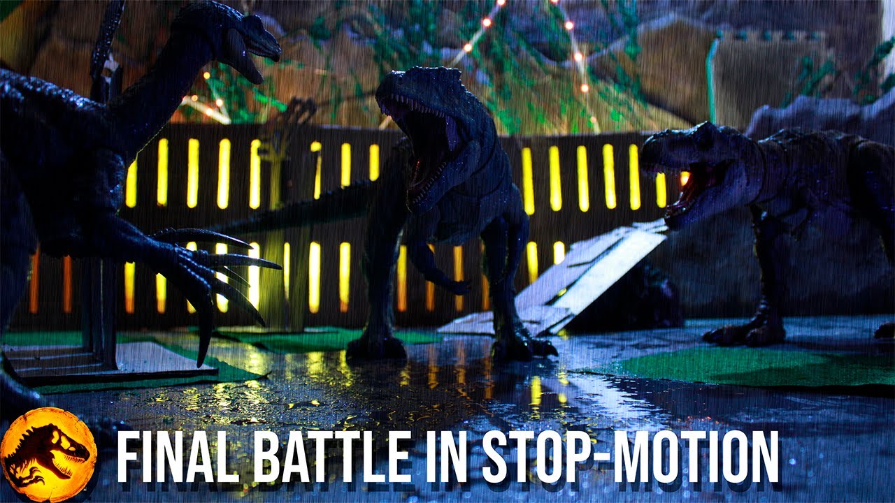 Jurassic World: Dominion | Final Battle Stop-Motion | T-Rex vs ...