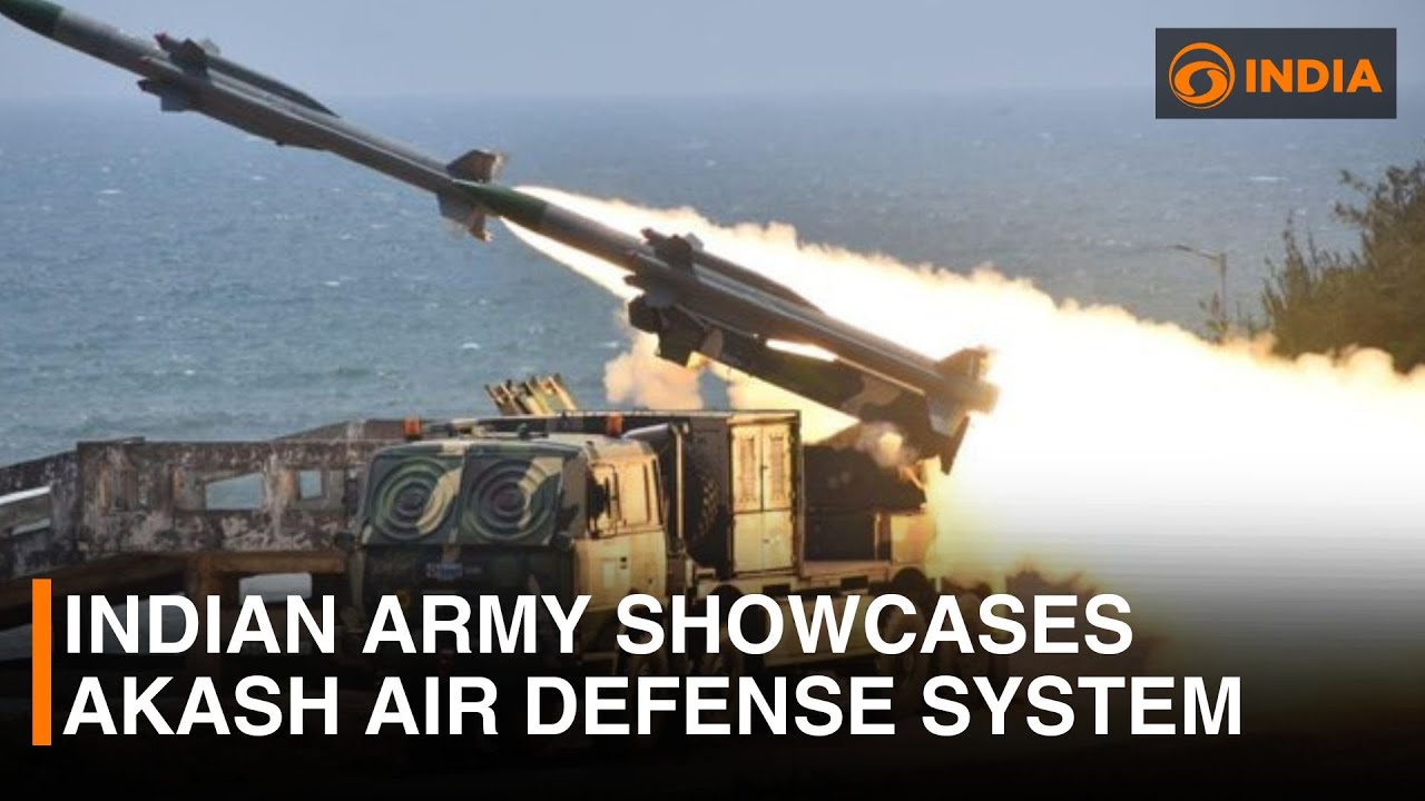 Indian Army showcases Akash Air Defense System | DD India - YouTube