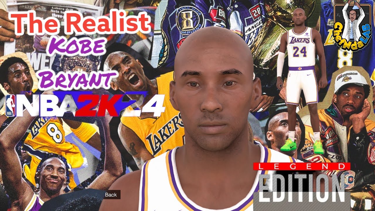 The Realist Kobe Bryant NBA 2k24 Face Creation (Kobe Bryant Edition) 🔥🔥 ...