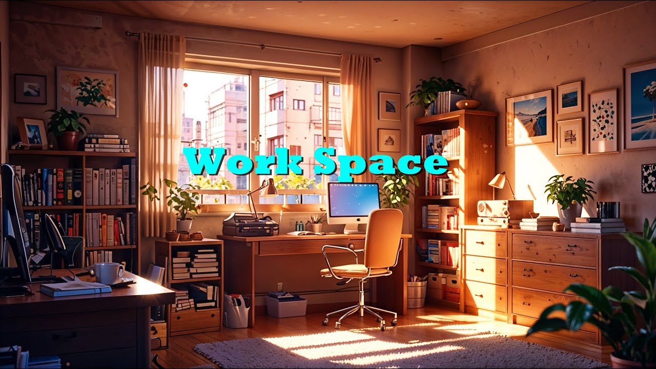 Work Space 💻🌙 | Chill & Focus Lofi Beats 🎧 - YouTube