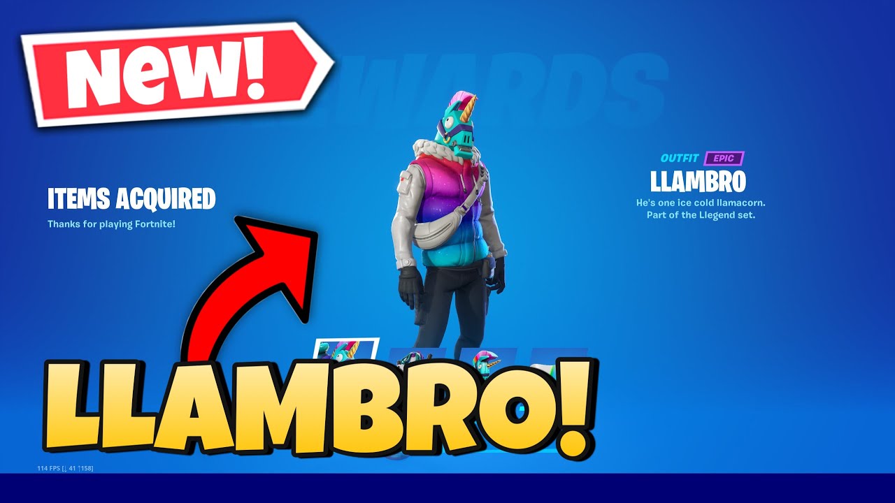 *NEW* LLAMBRO FORTNITE SKIN! (Fortnite Crew - 1 March) - YouTube