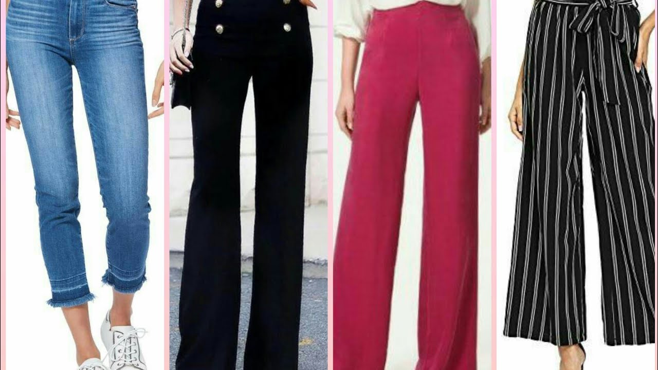 Outstanding wide leg Denim pants & Palazzo designs ideas - YouTube