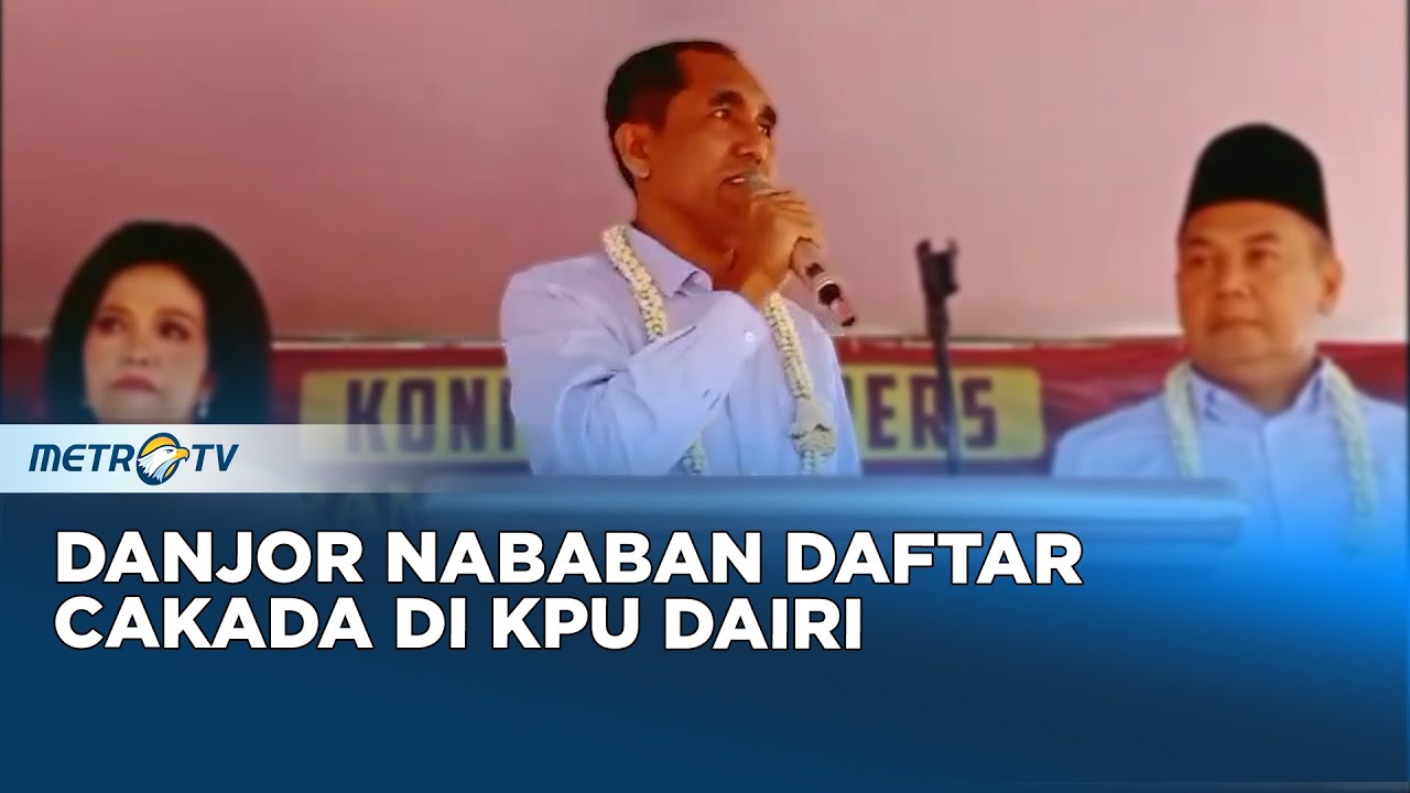 Partai NasDem Hantar Pasangan Danjor Nababan Azhar Bintang Daftar Ke KPU Dairi - YouTube