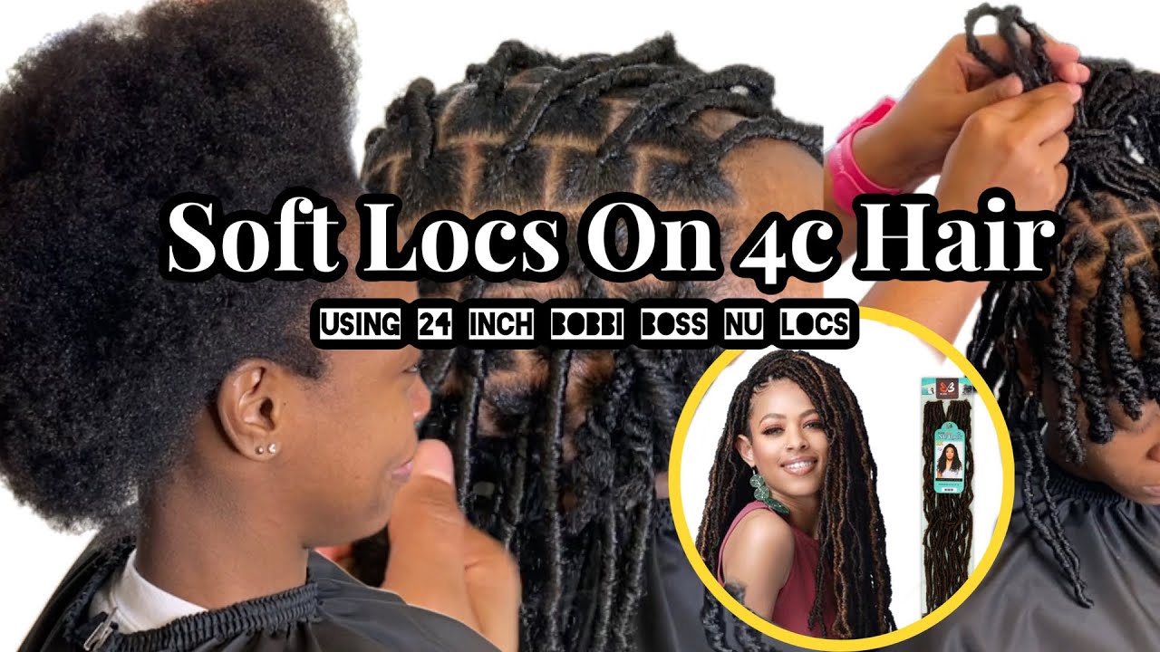 24 Inch Soft Locs On 4c Hair ‼️ - YouTube