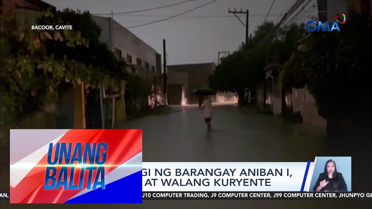 Ilang bahagi ng Barangay Aniban I sa Bacoor, Cavite, baha pa rin at ...