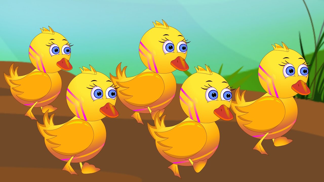 Five Little Ducks I 5 Ducks Rhyme I Children Song I Nursery Rhymes I ...